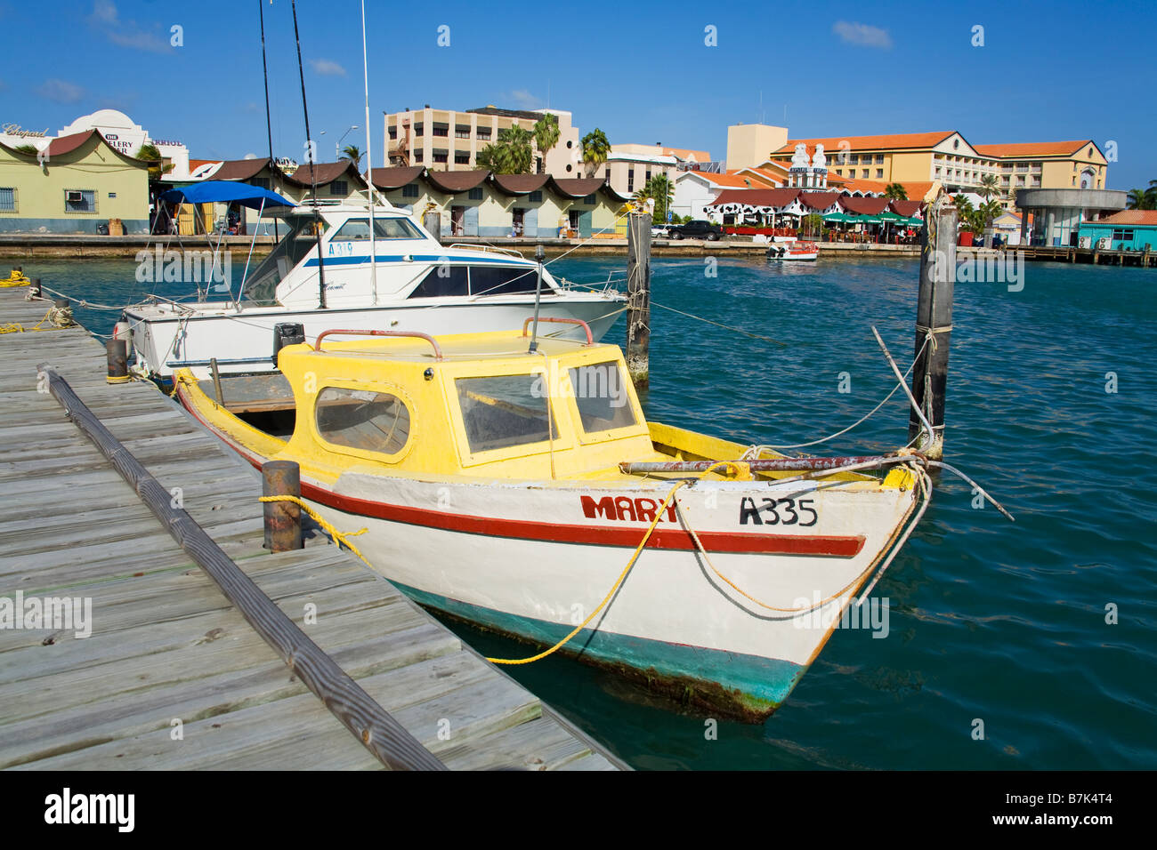 Boat Marina Oranjestad City Aruba Caribbean Stock Photo - Alamy