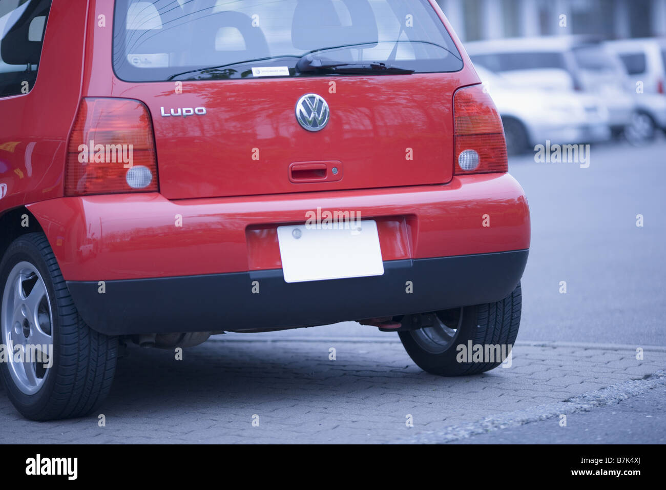 A Red Car Stock Photo - Alamy