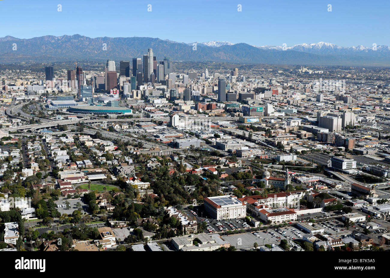 Aerial view of los angeles hi-res stock photography and images - Alamy