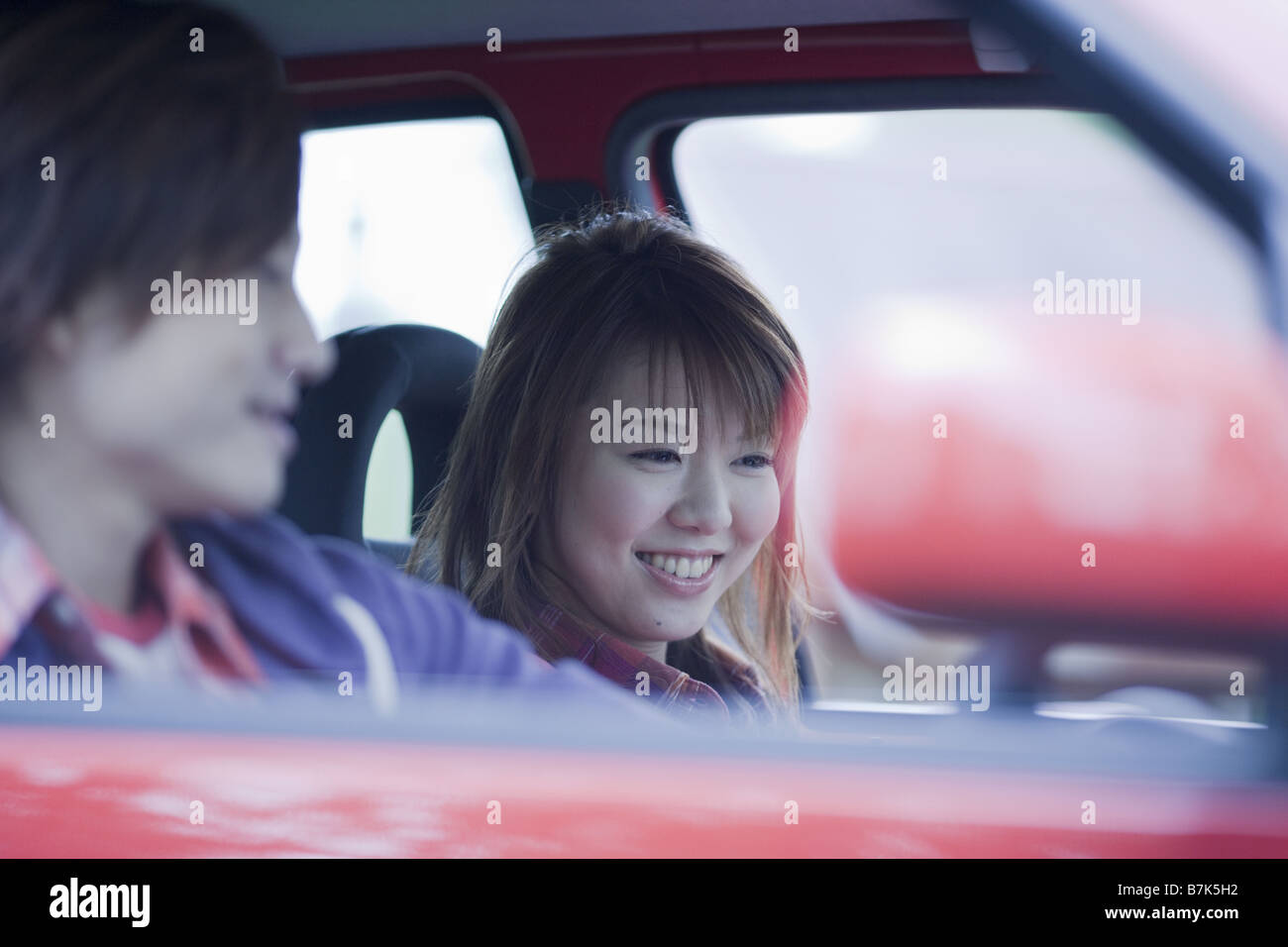 Young lovers in car hi-res stock photography and images - Alamy
