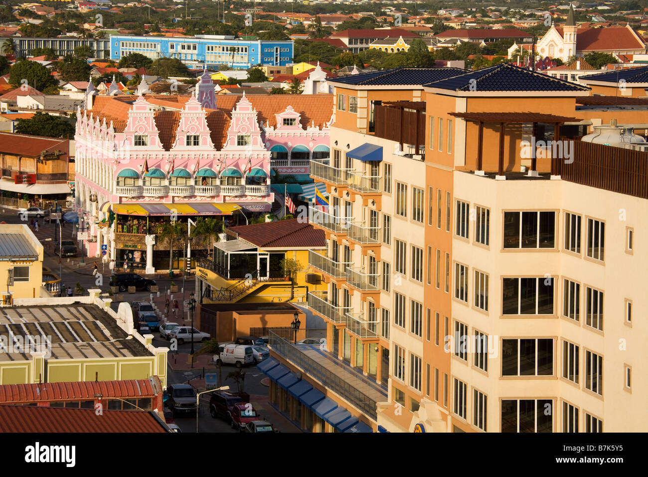 Oranjestad aruba downtown hi-res stock photography and images - Alamy