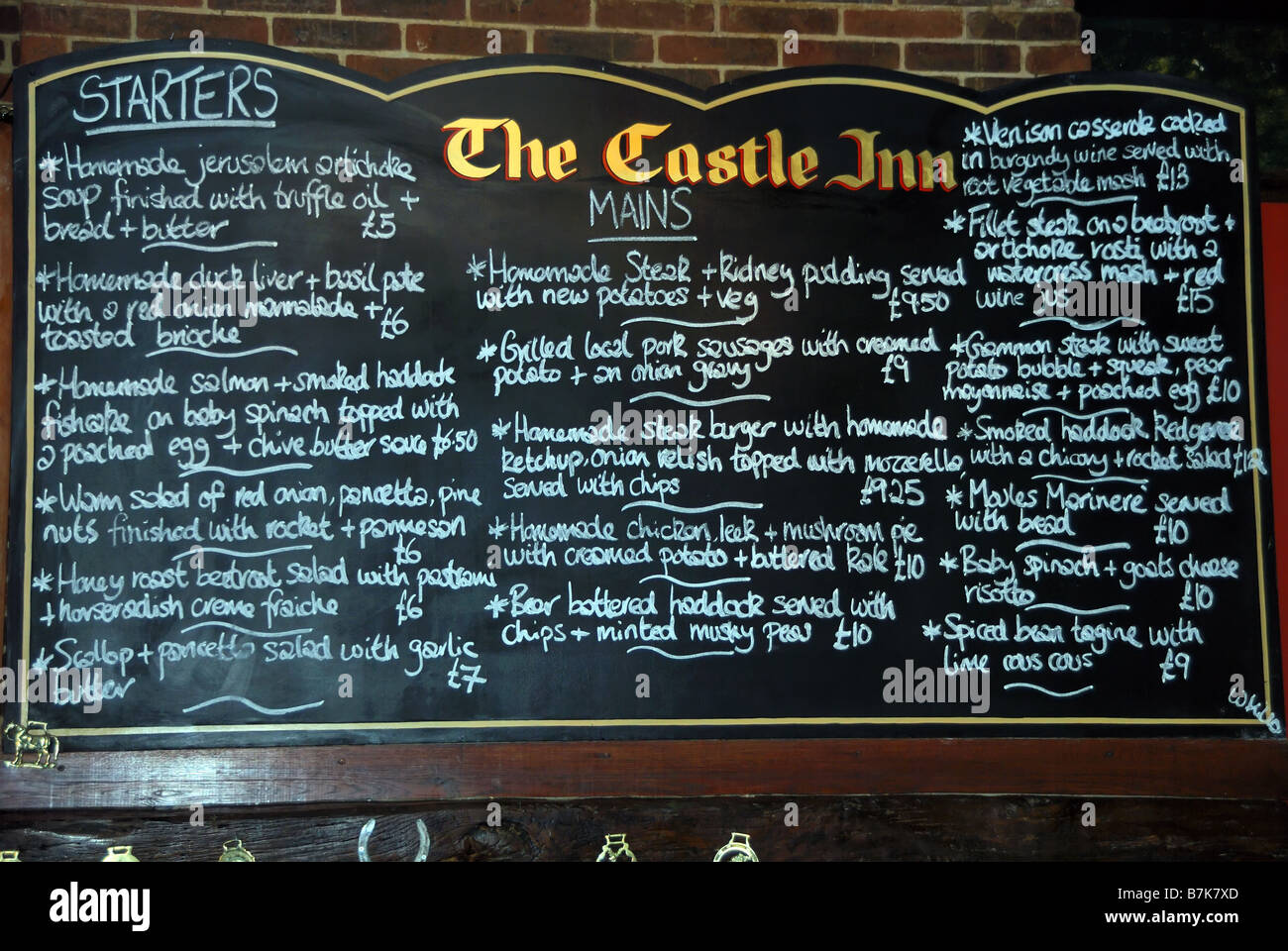 Pub Menu Chalkboard