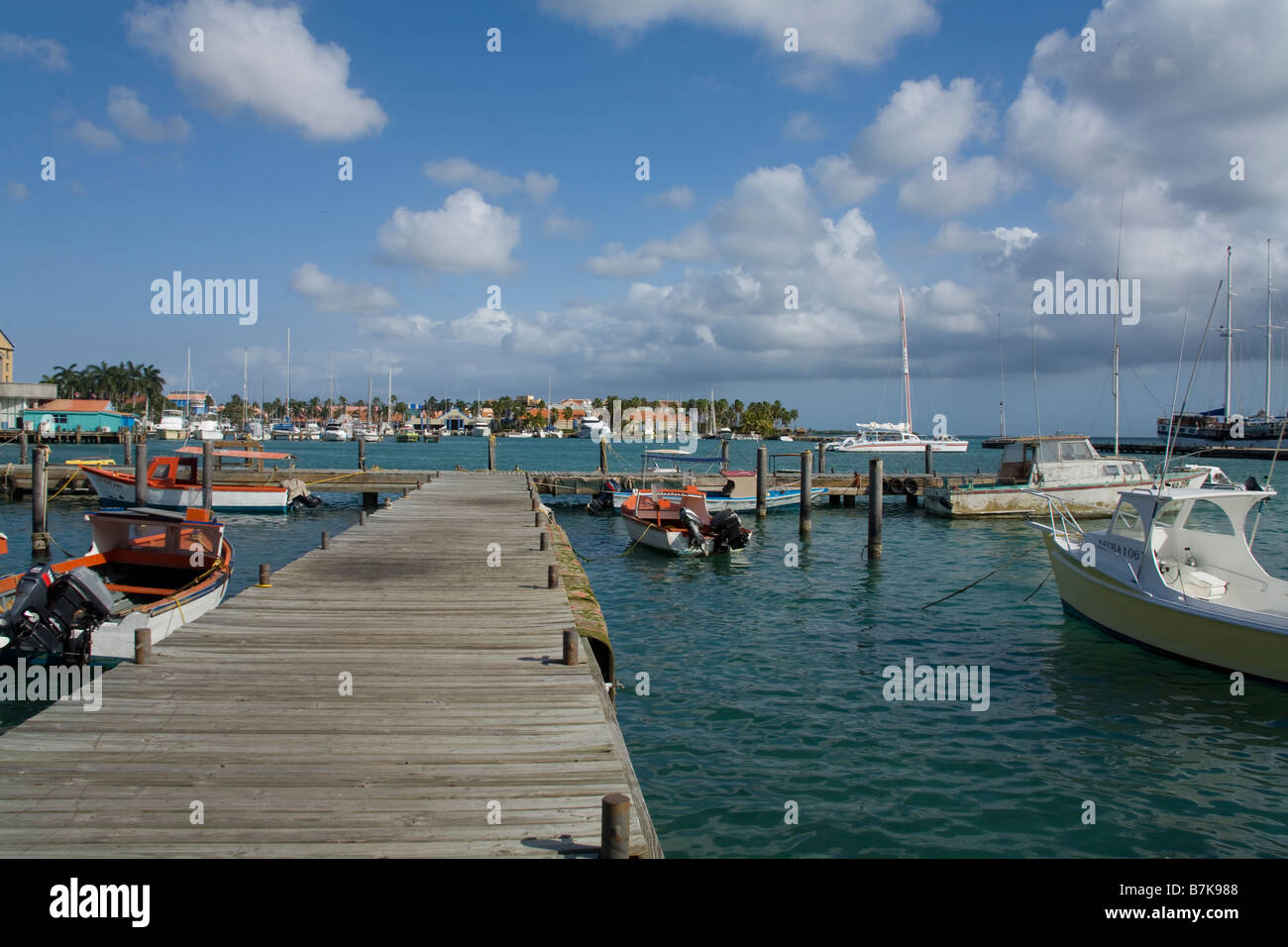 Boat Marina, Oranjestad, Aruba, Caribbean Stock Photo - Alamy