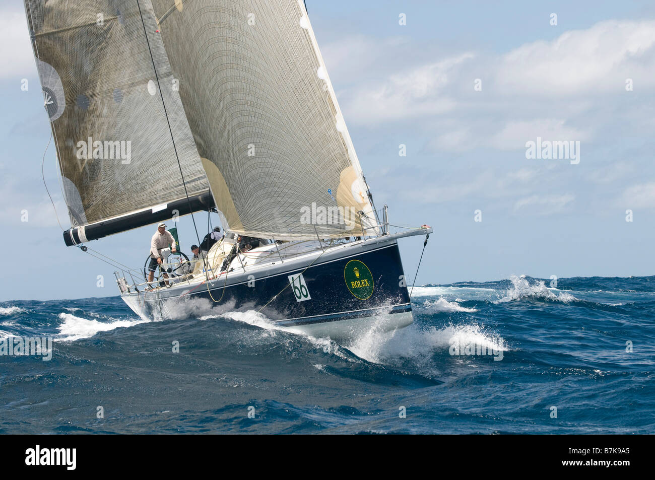 racing yacht off Sydney Harbour sydney Australia Stock Photo - Alamy