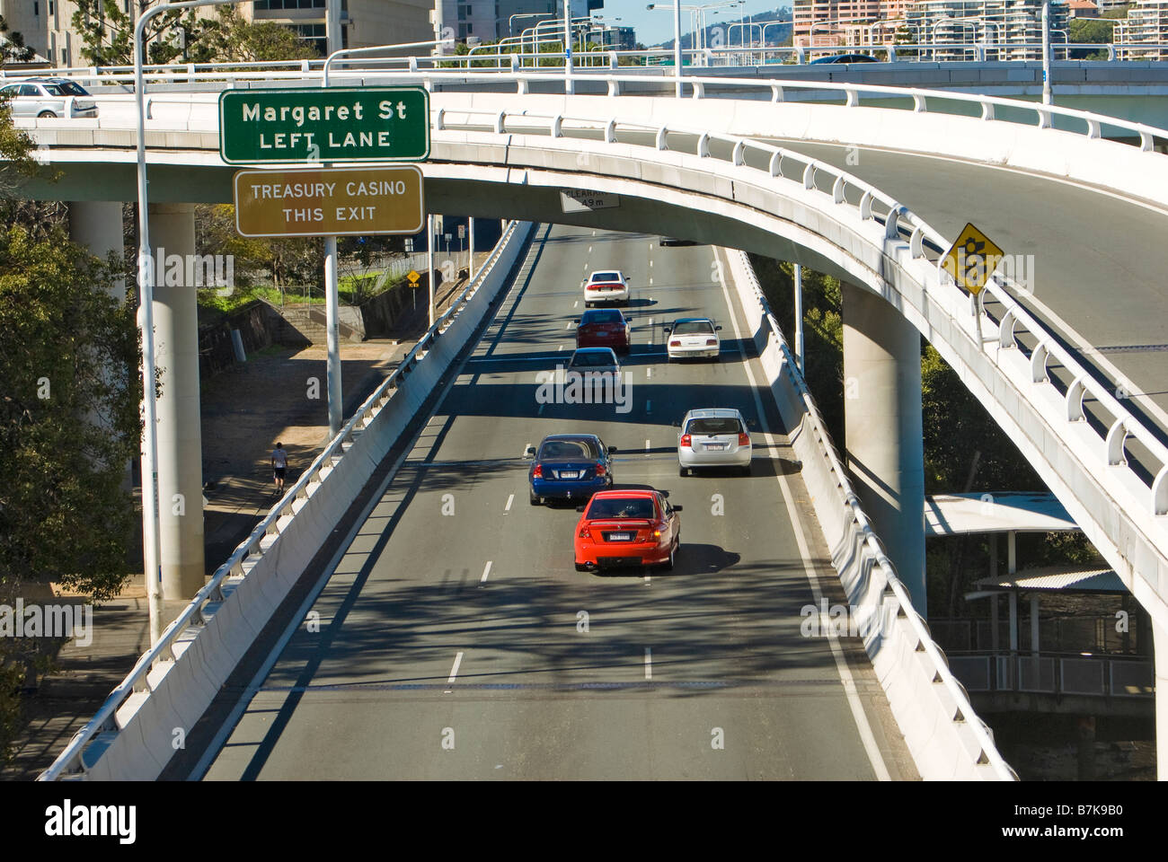 Pacific Motorway at the Brisbane River, Brisbane, Queensland, Australia ...