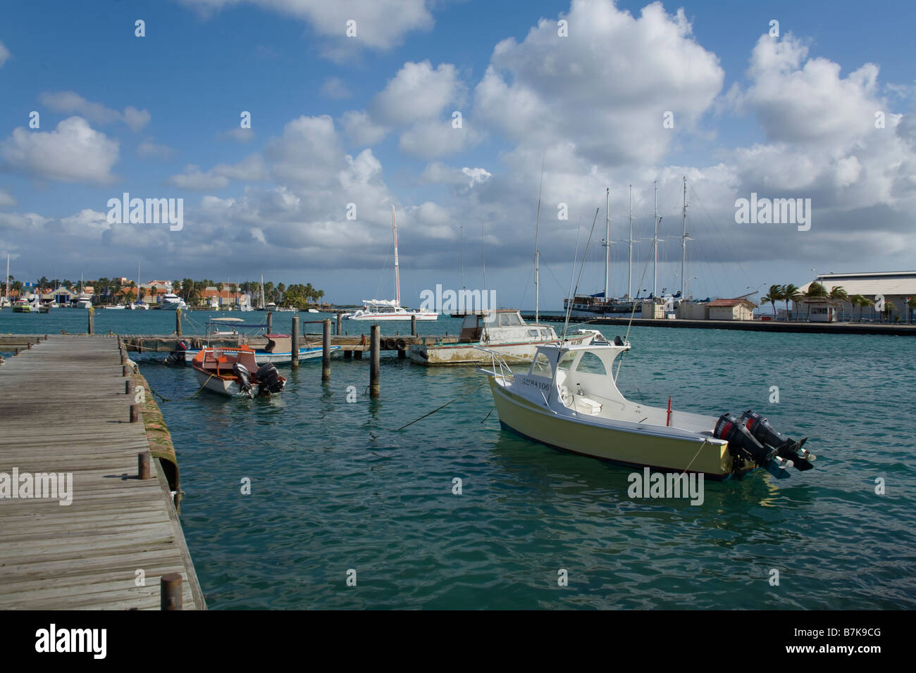 Boat Marina, Oranjestad, Aruba, Caribbean Stock Photo - Alamy