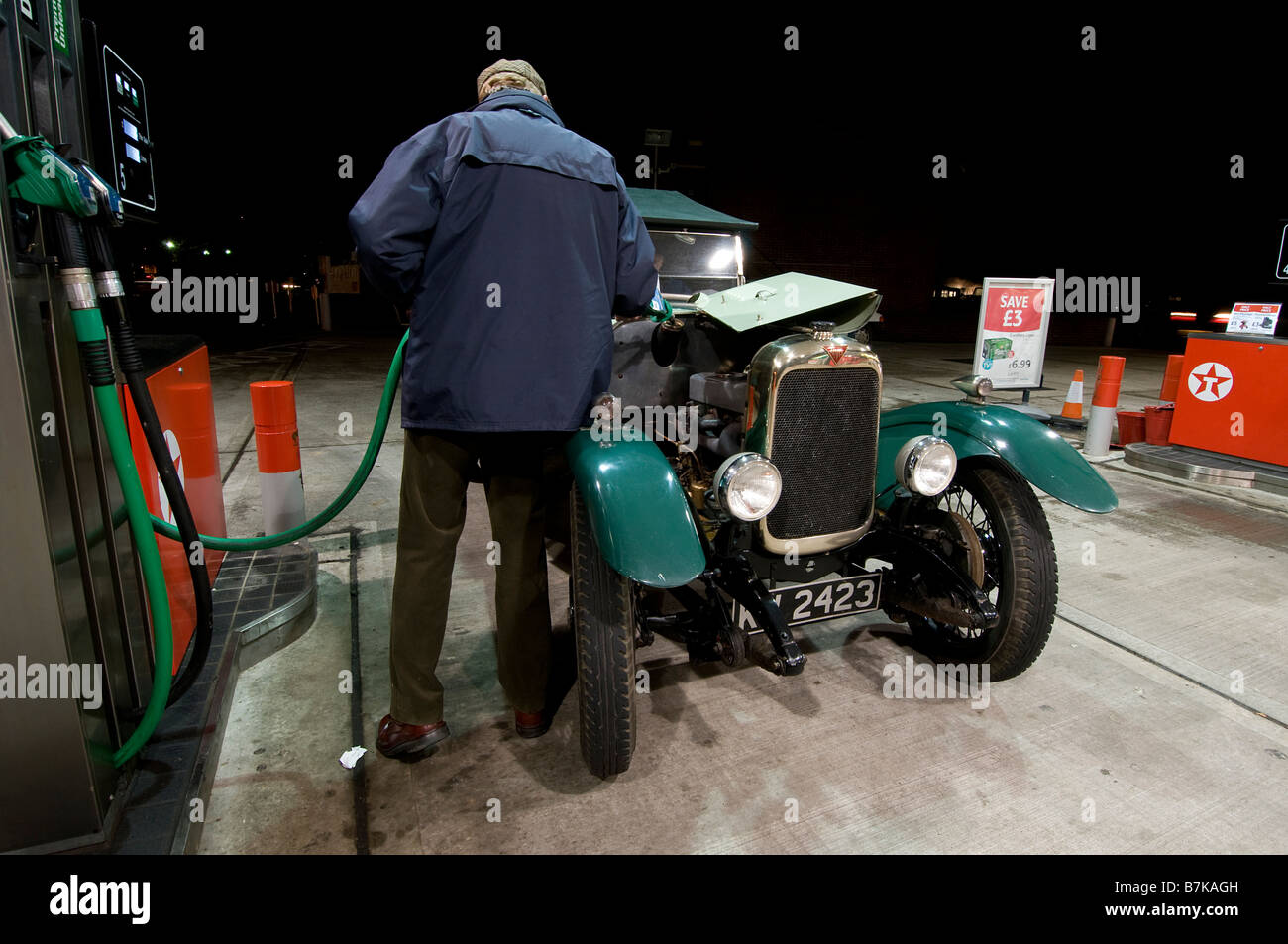 1927 Alvis 12 50 TG Sports during the VSCC Measham Overnight Rally ...