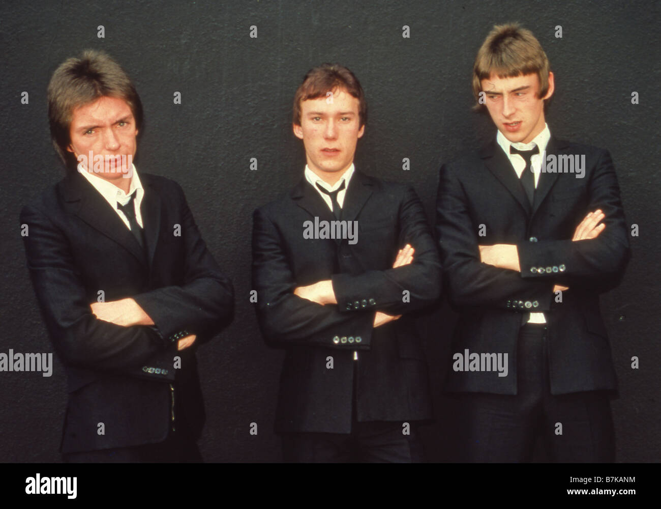 THE JAM UK pop group with from left Bruce Foxton, Ray Buckler and Paul ...