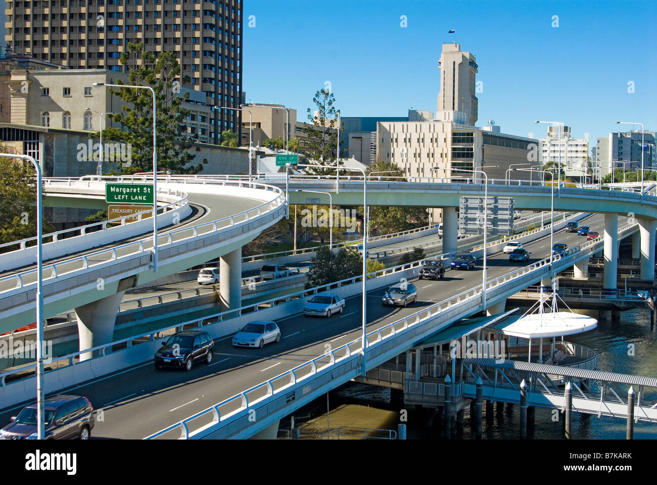 Pacific Motorway at the Brisbane River, Brisbane, Queensland, Australia ...