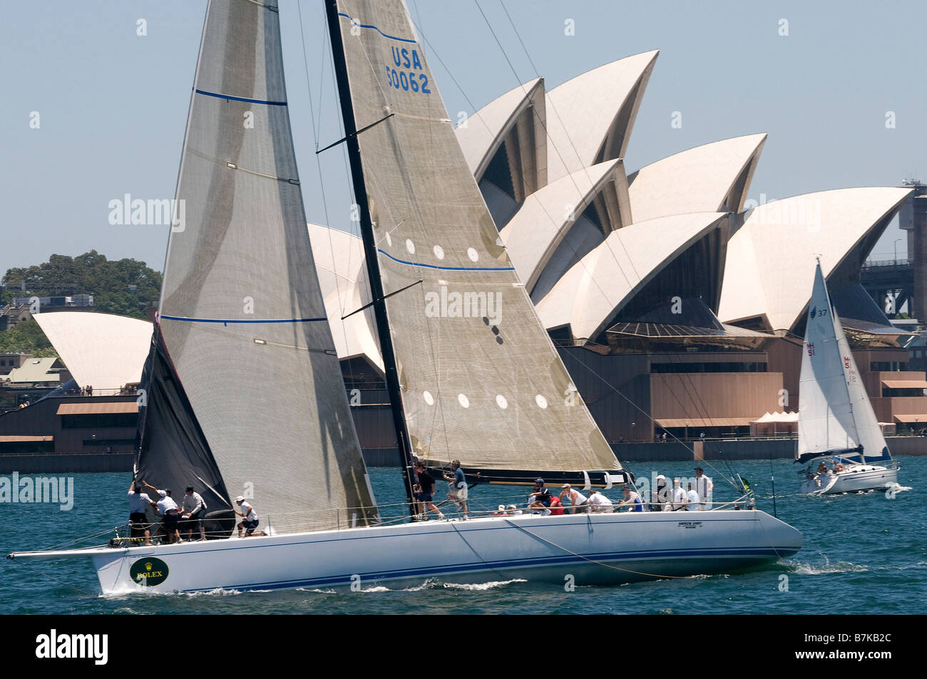 sailing yachts in Sydney Harbour sydney Australia Stock Photo - Alamy