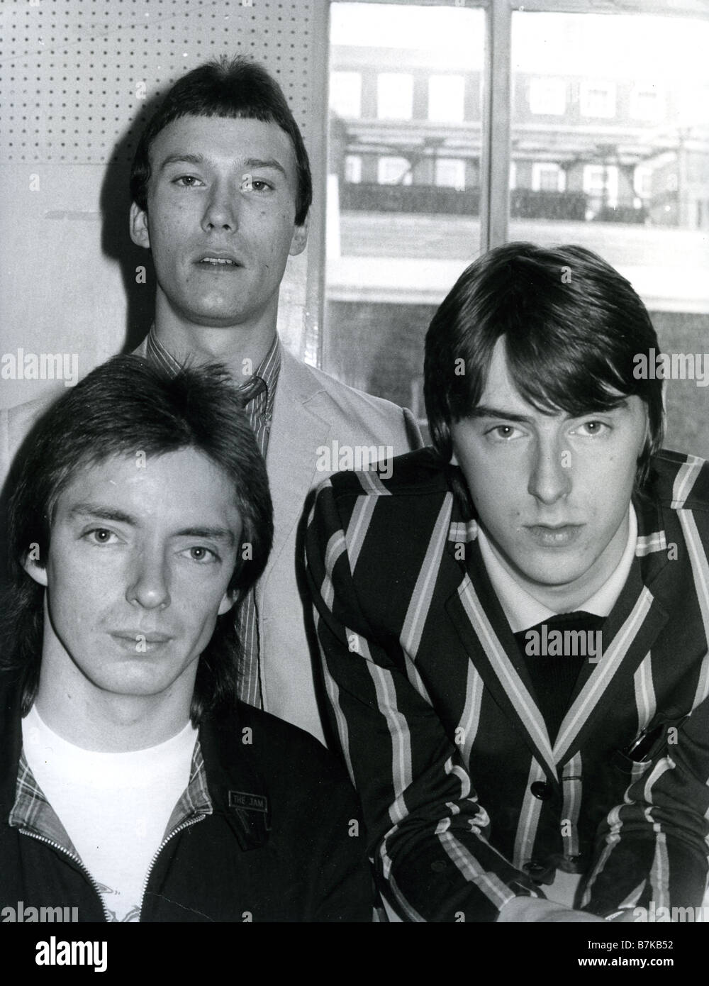 THE JAM - UK pop group from left: Bruce Foxton, Rick Buckler and Paul ...