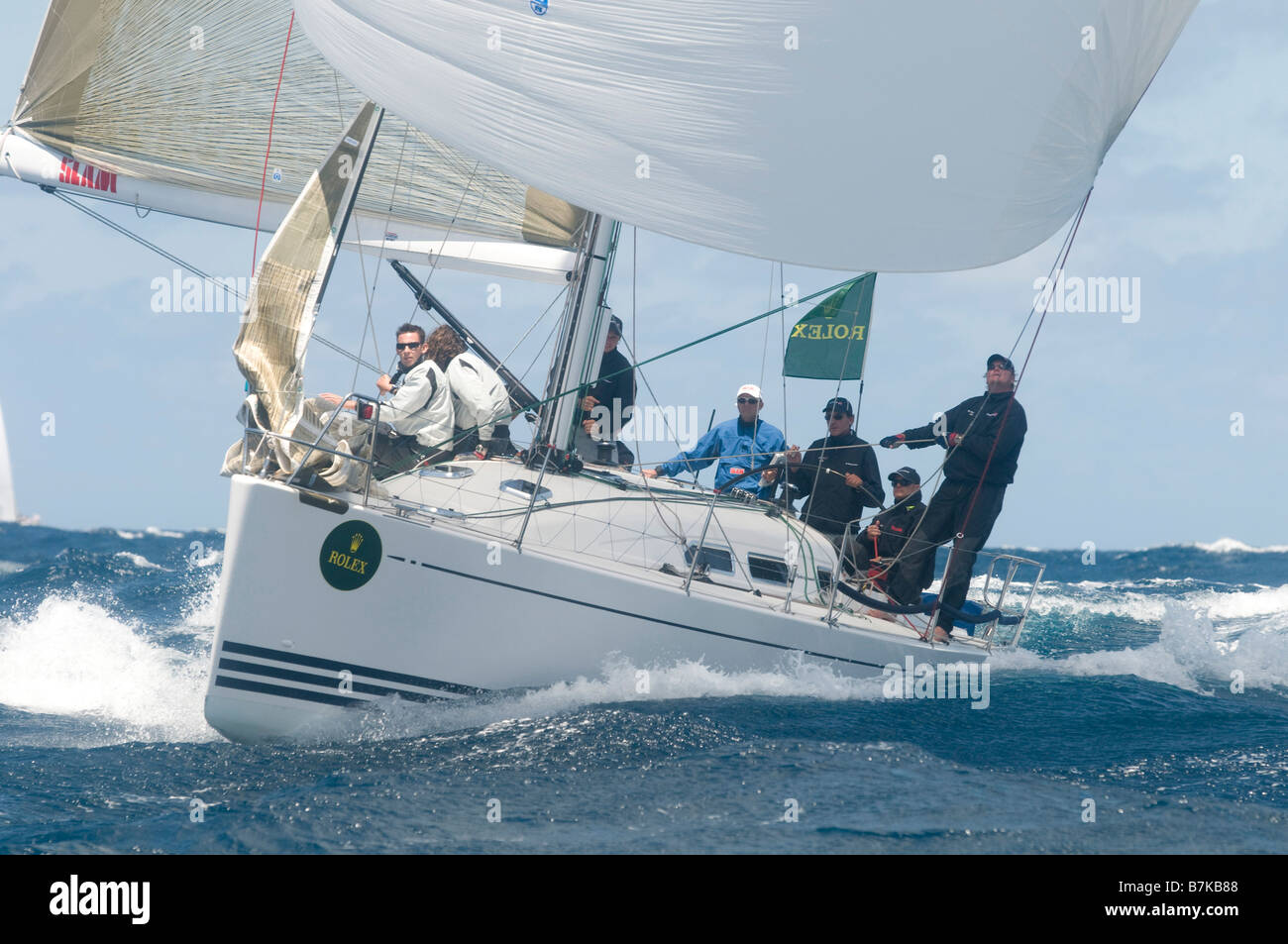 racing yacht off Sydney Harbour sydney Australia Stock Photo - Alamy