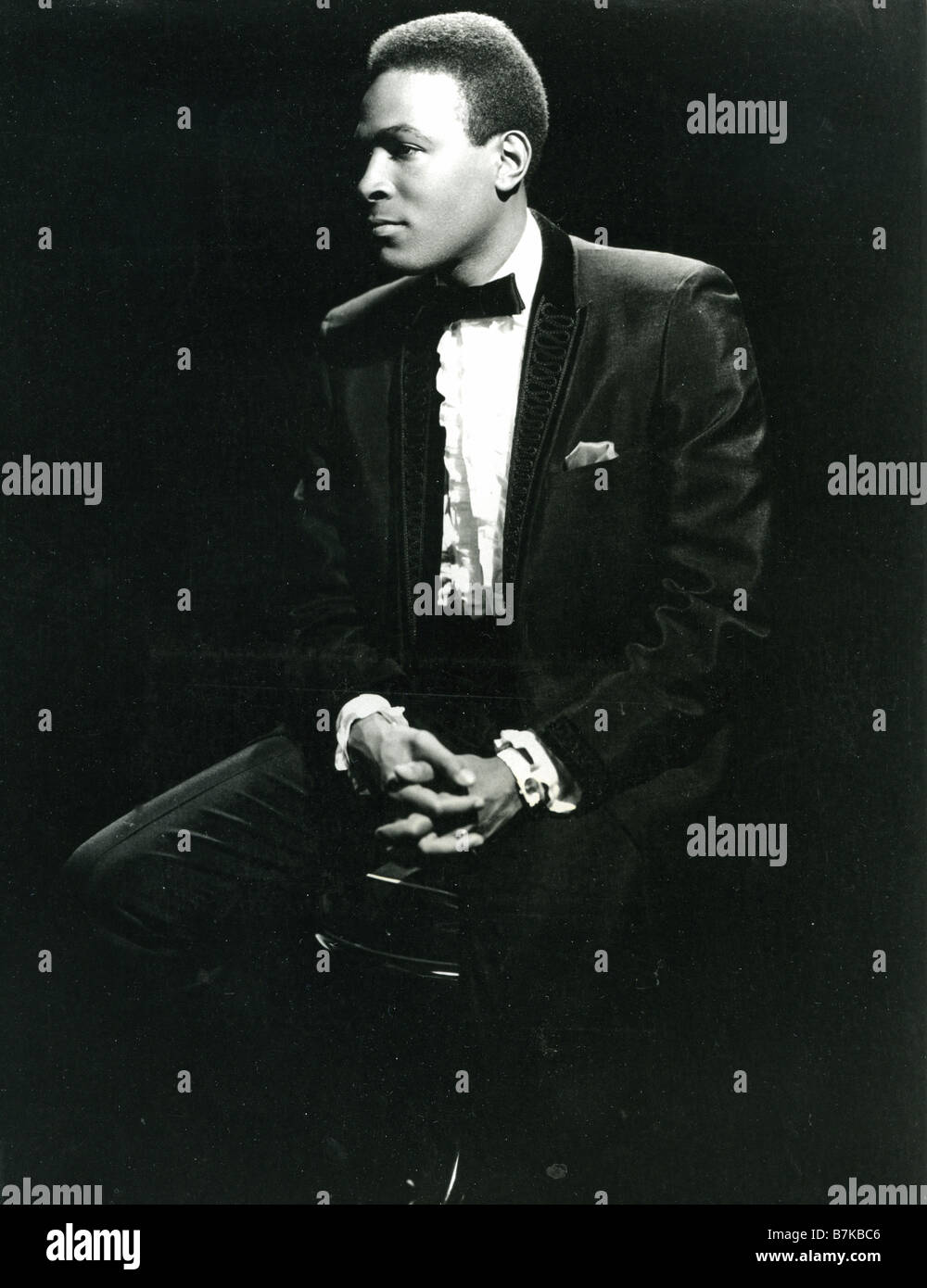 MARVIN GAYE (1939-1984) Promotional photo of US singer about 1964 Stock ...