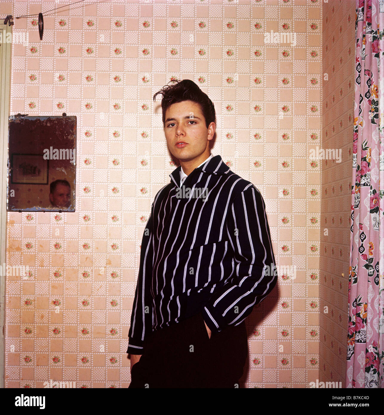 CLIFF RICHARD UK pop singer at his Ealing, London, home in 1959 Stock ...