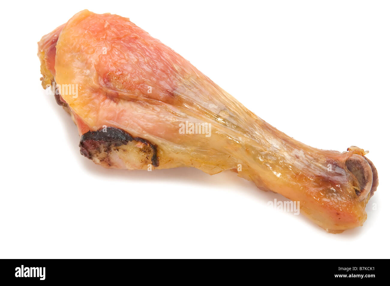 object on white food chicken leg Stock Photo - Alamy