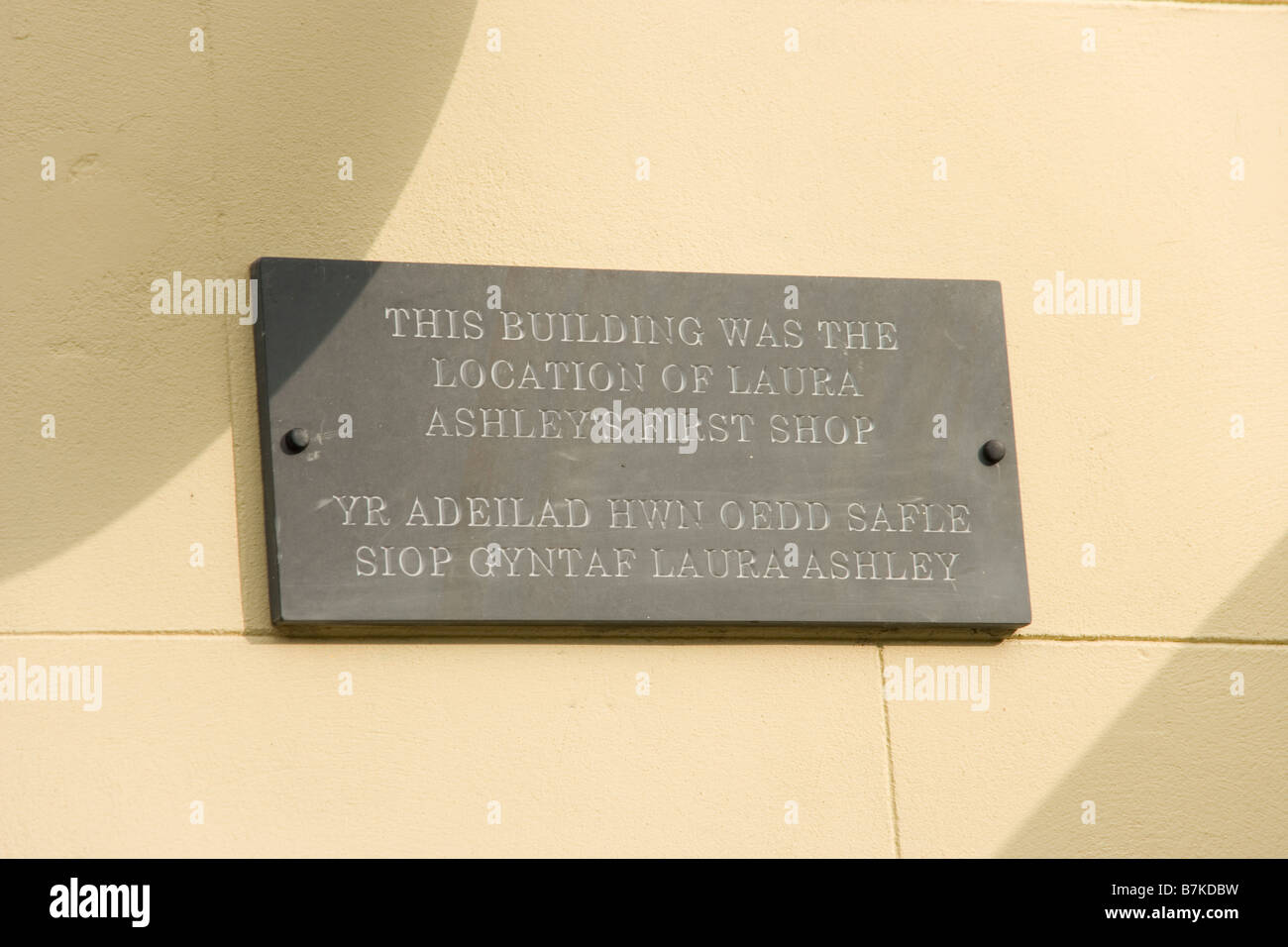 Site of Laura Ashley first shop building in Machynlleth, North Wales ...
