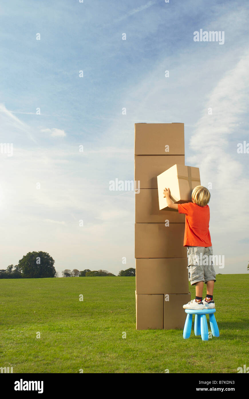Box tower hi-res stock photography and images - Alamy