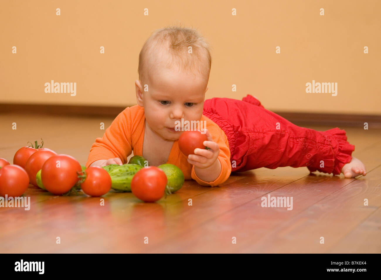 Five month old baby Stock Photo - Alamy