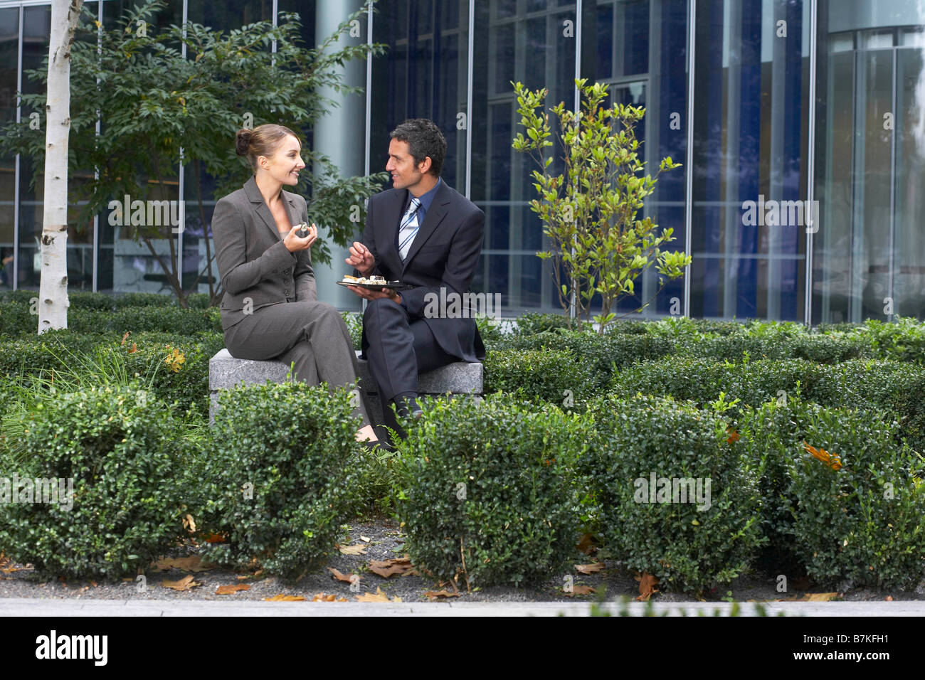 Office workers lunch break Stock Photo - Alamy