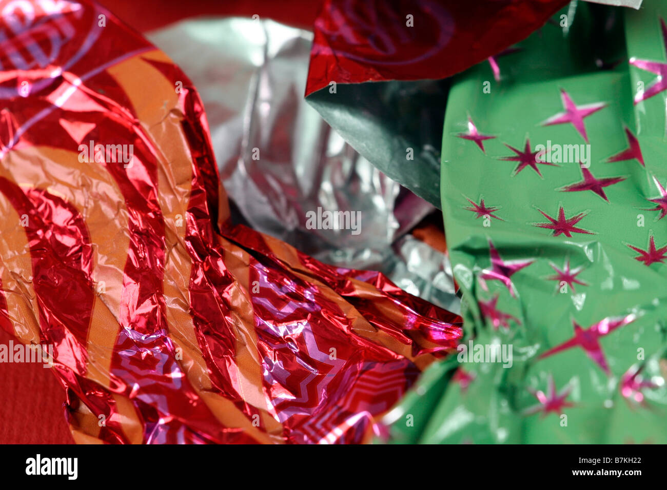 Close-up picture of candy wrapper Stock Photo - Alamy
