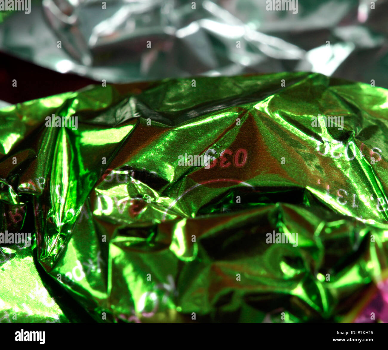Close-up picture of candy wrapper Stock Photo - Alamy