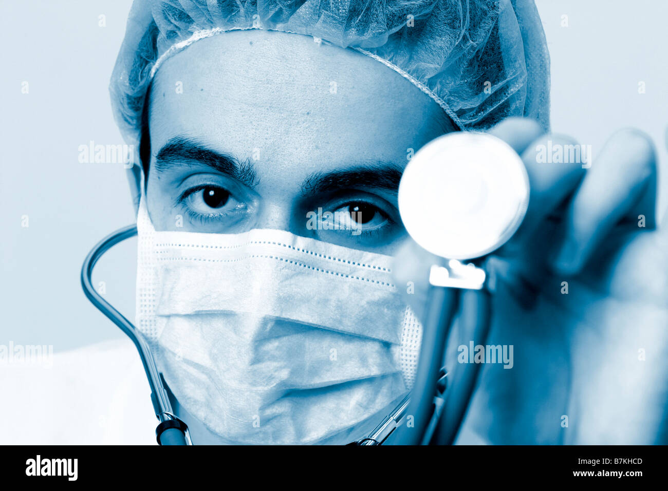 Portrait of a young doctor with stethoscope Stock Photo - Alamy