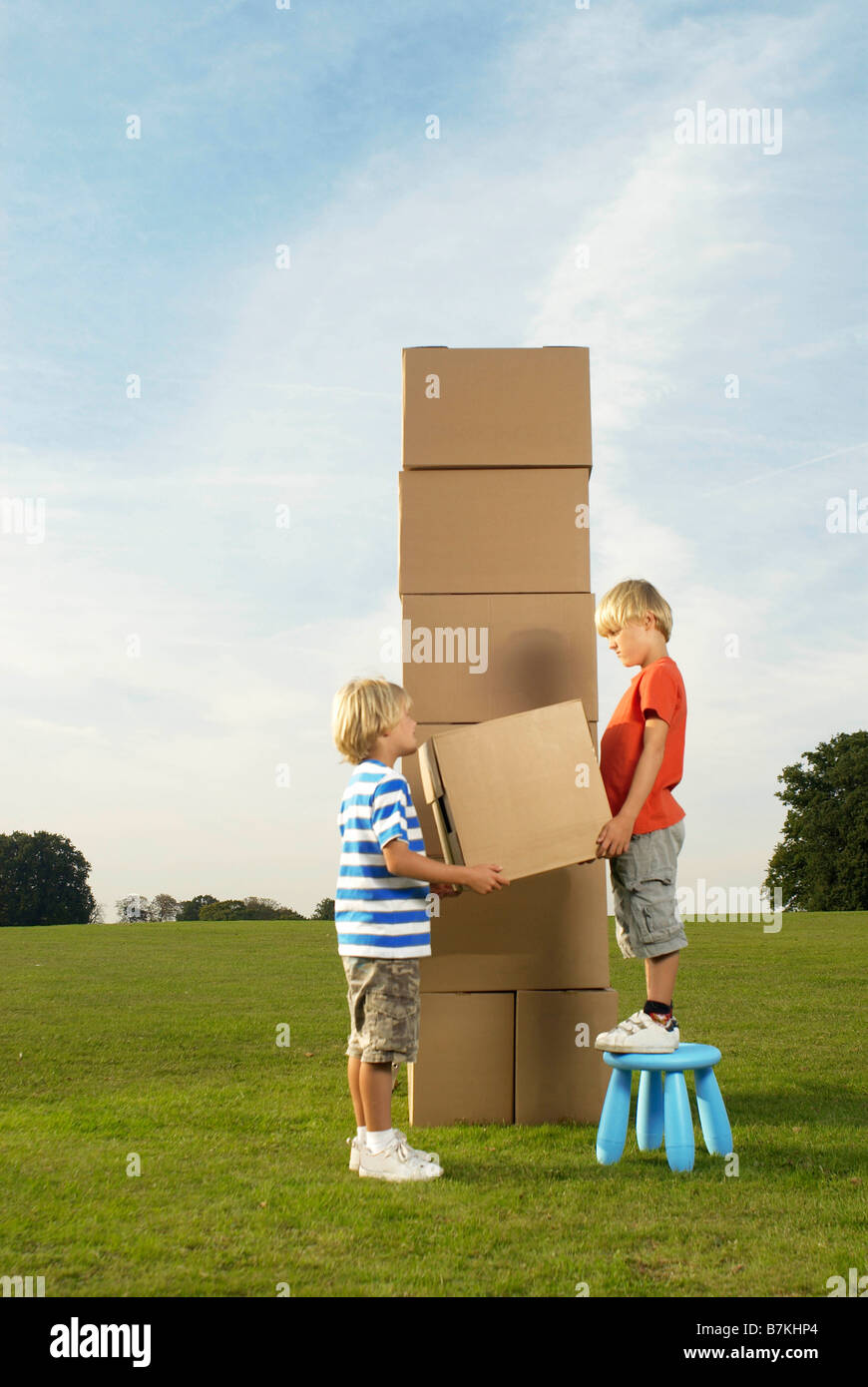 Cardboard tower hi-res stock photography and images - Alamy