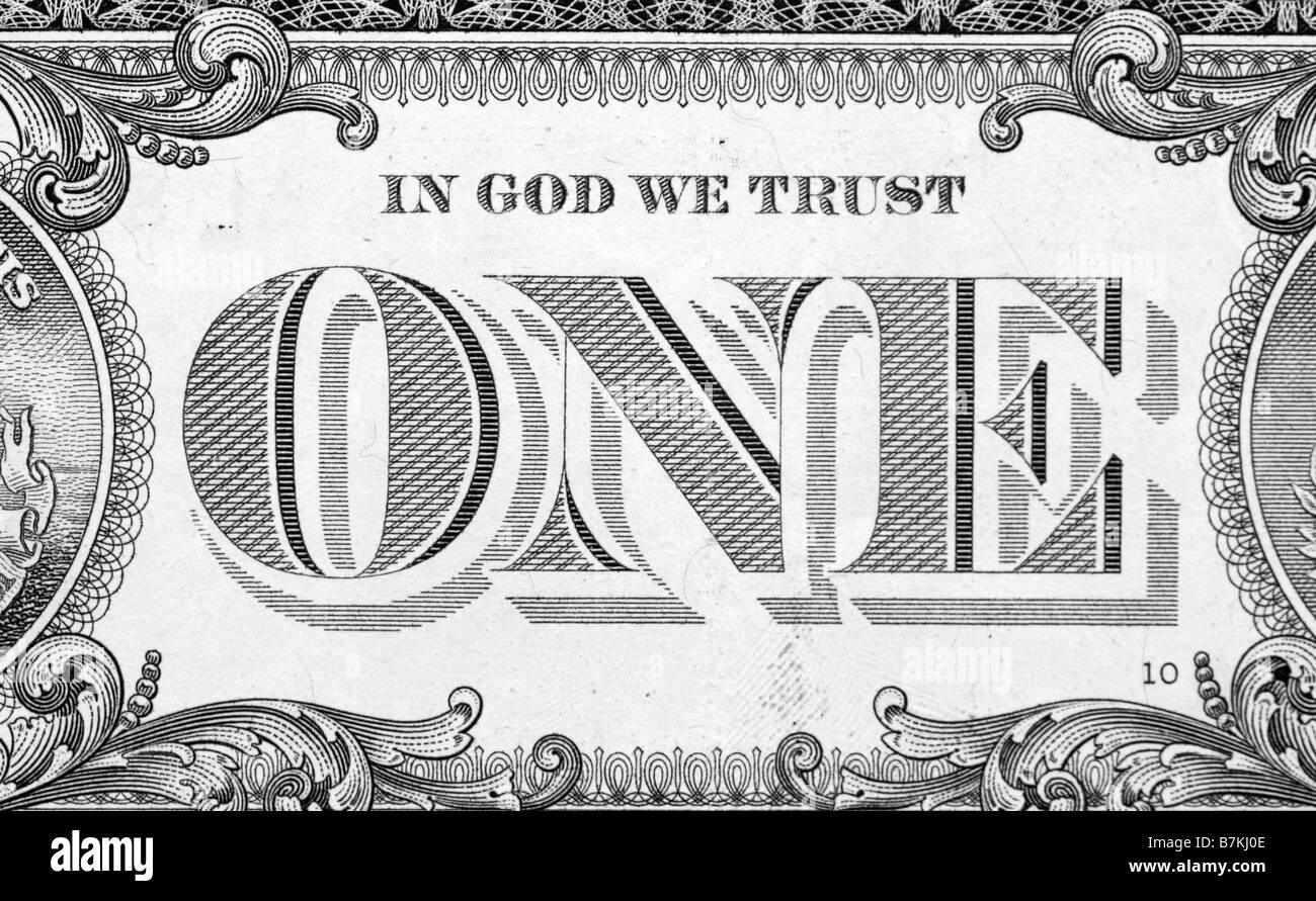 One dollar banknotes money Black and White Stock Photos & Images - Alamy