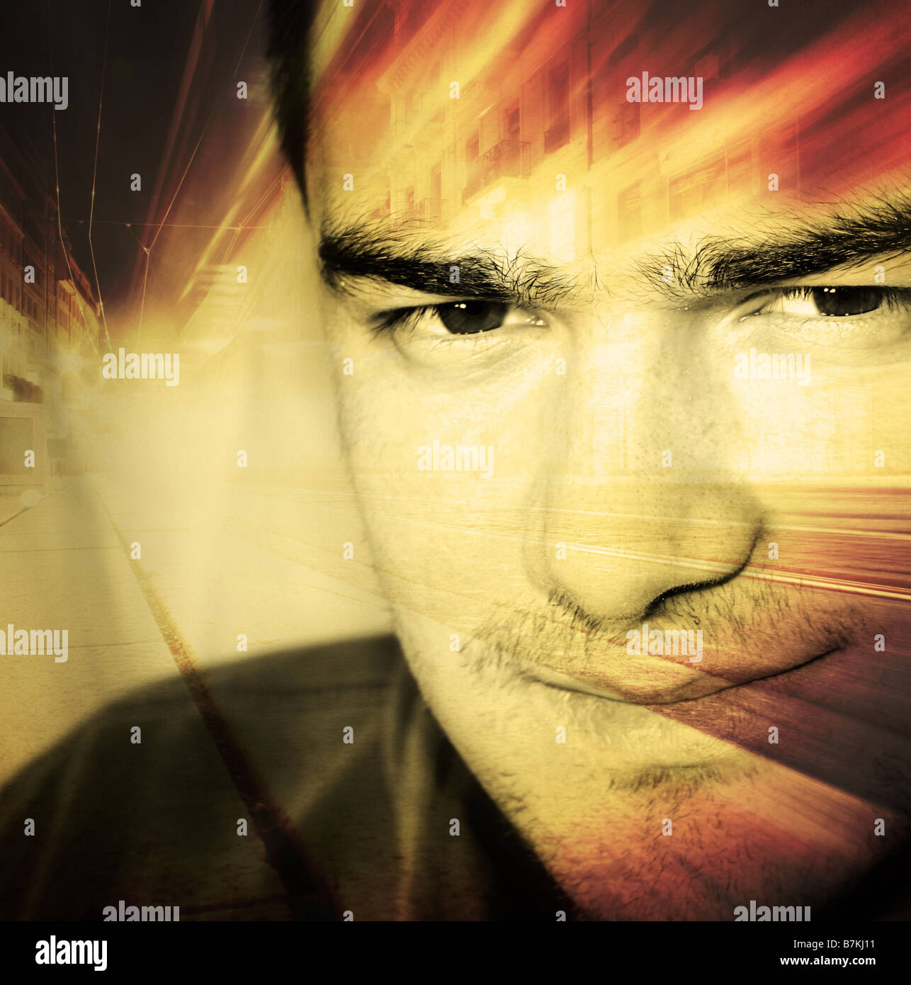 Young man - face, close-up Stock Photo - Alamy