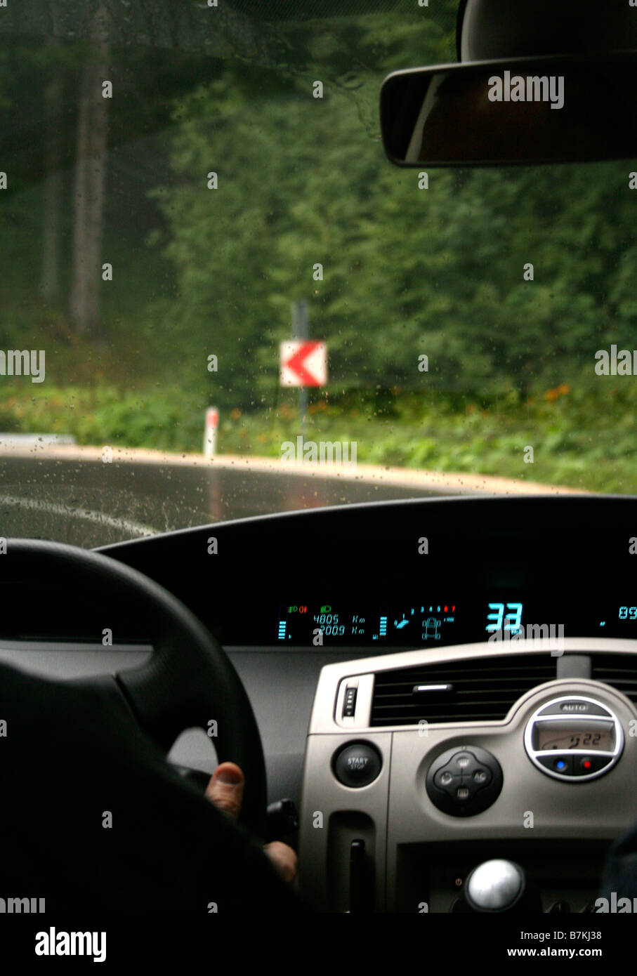 Street view from the car board Stock Photo - Alamy