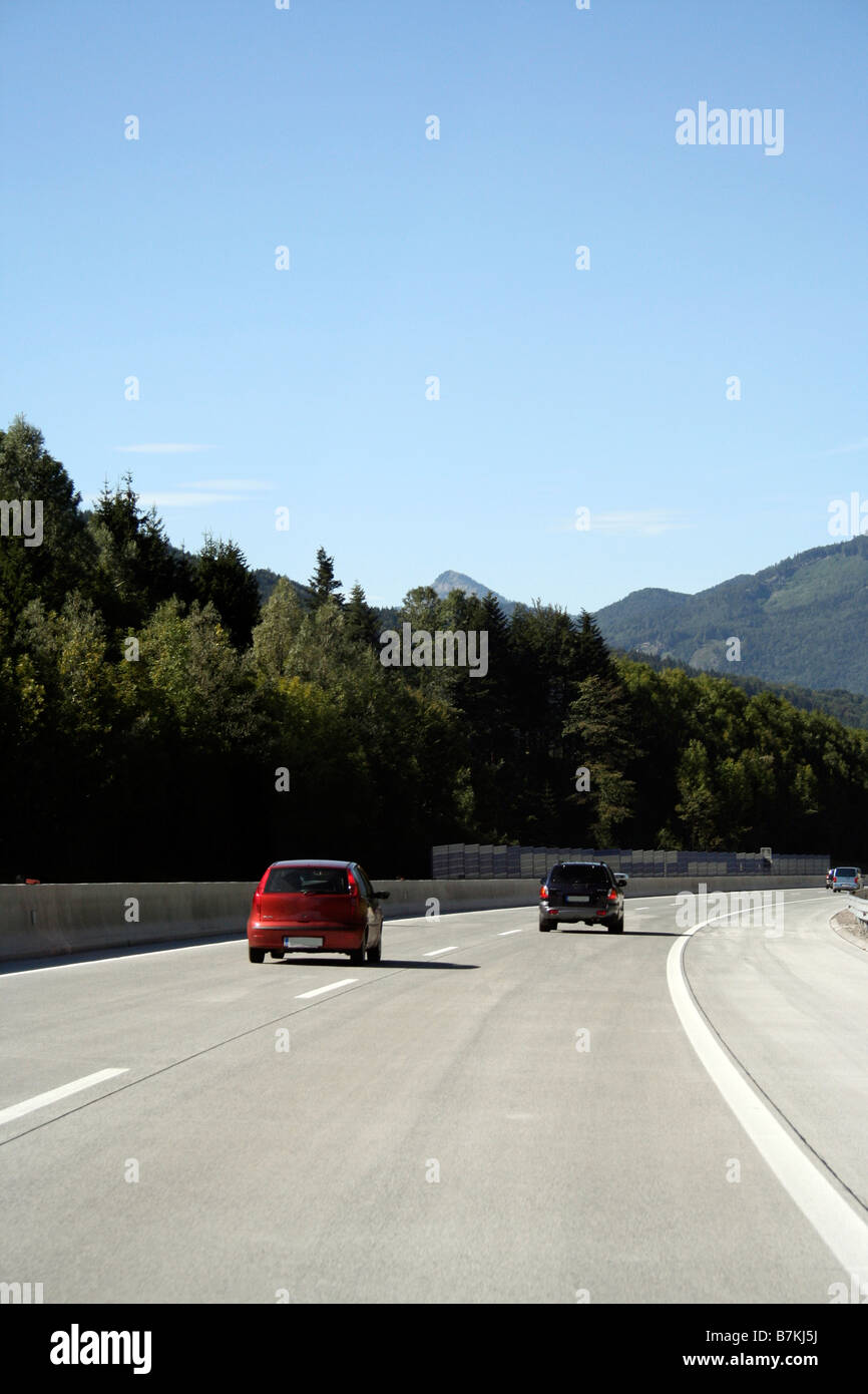 Car running on the highway Stock Photo - Alamy