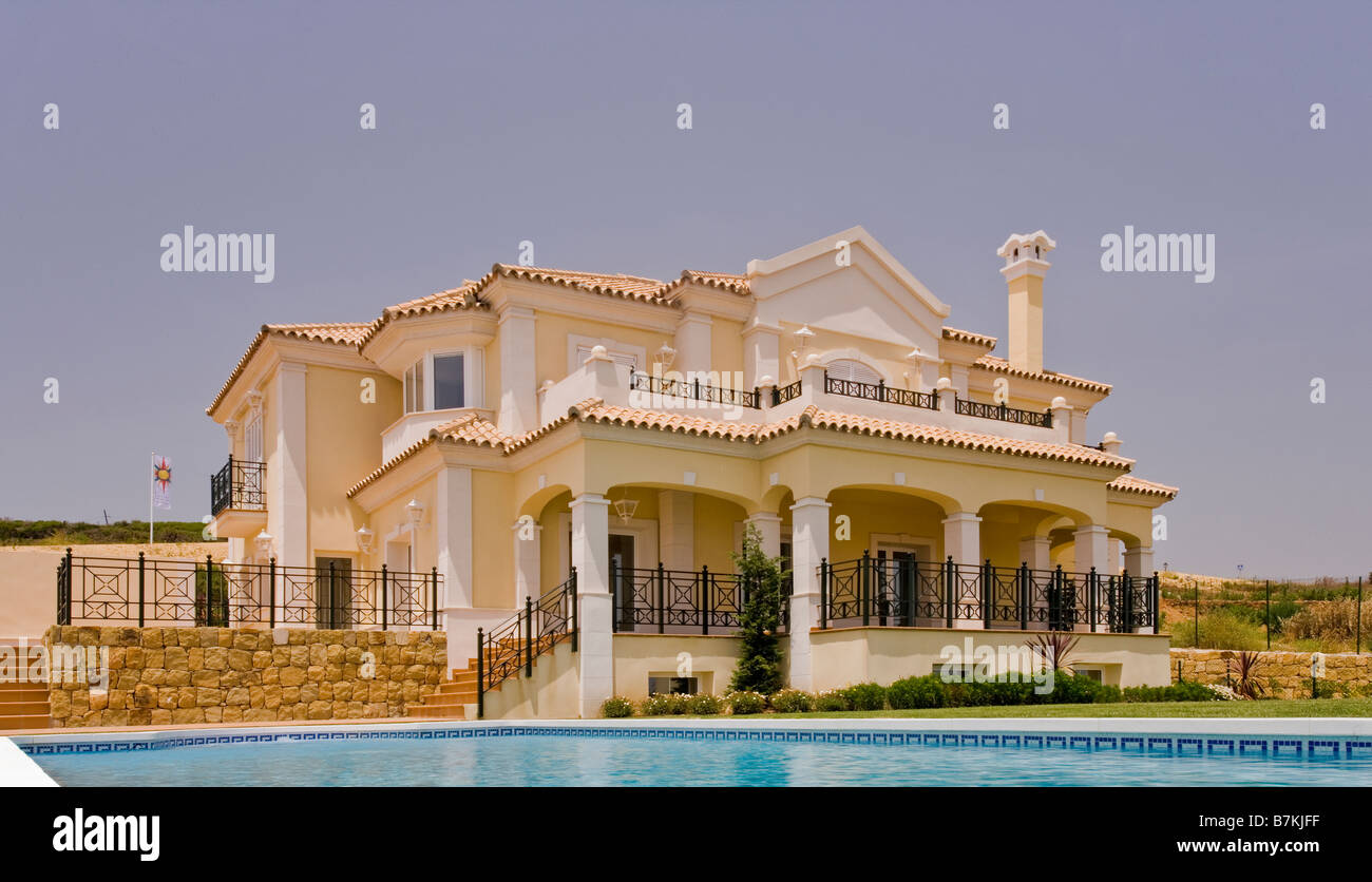 Large newly constructed villa on urbanization in Southern Spain Stock ...