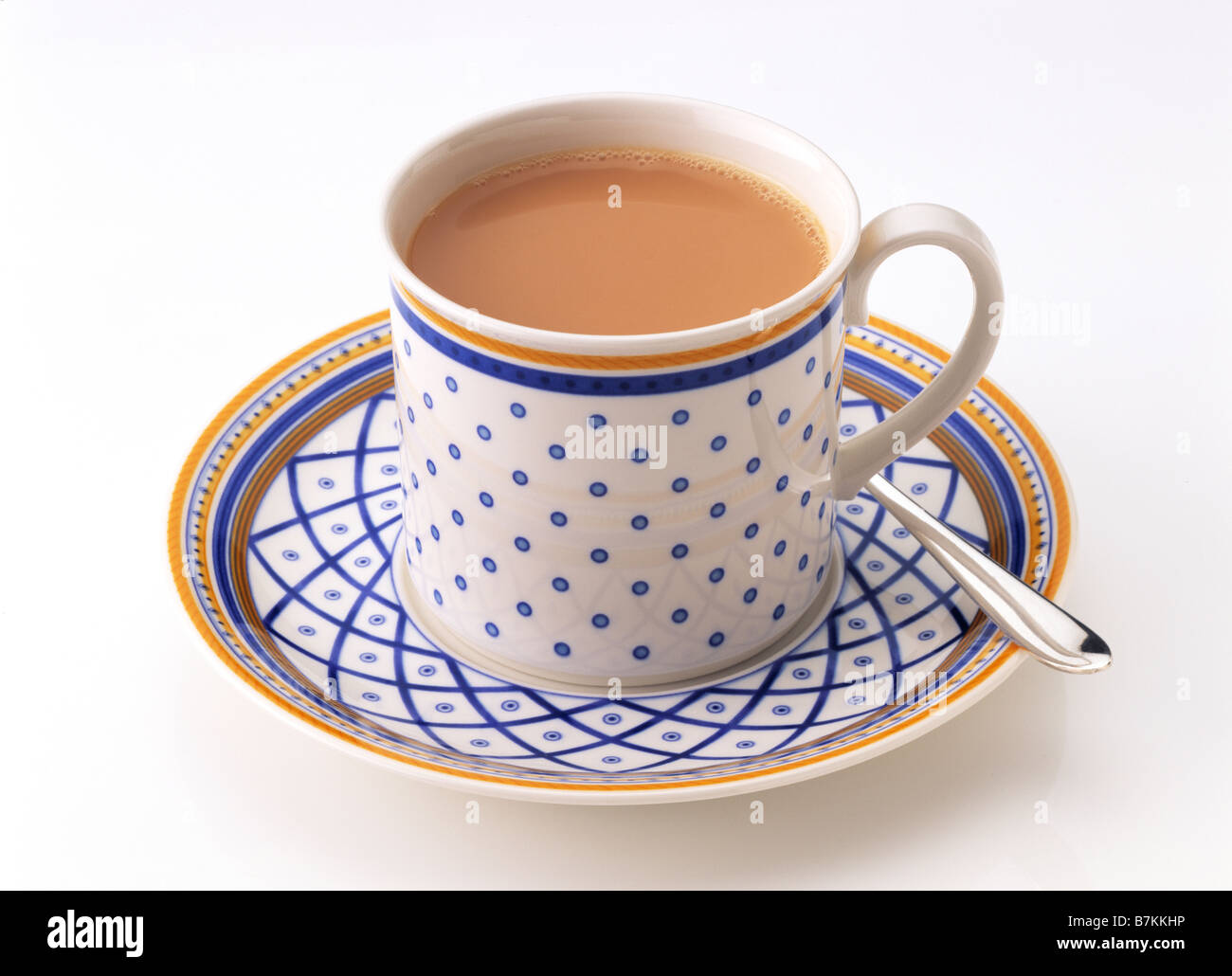 Tea cup on a white background Stock Photo - Alamy