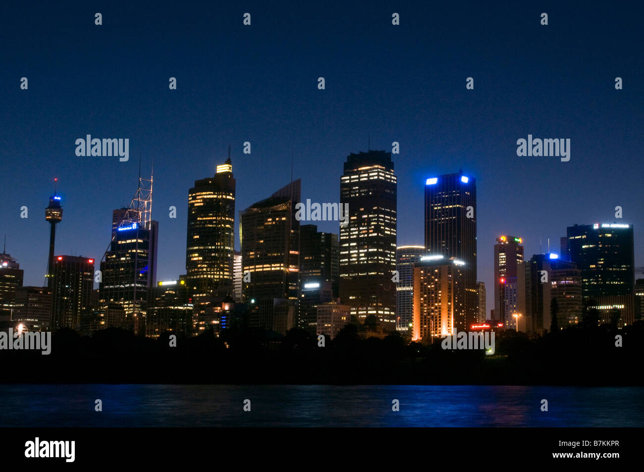 sydney night view sydney new south wales Australia Stock Photo - Alamy