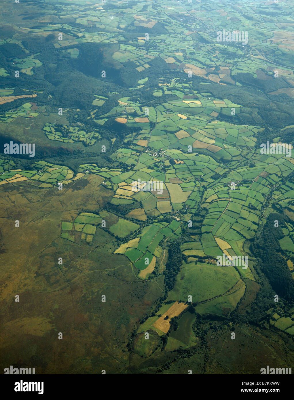 Dartmoor fields aerial hi-res stock photography and images - Alamy