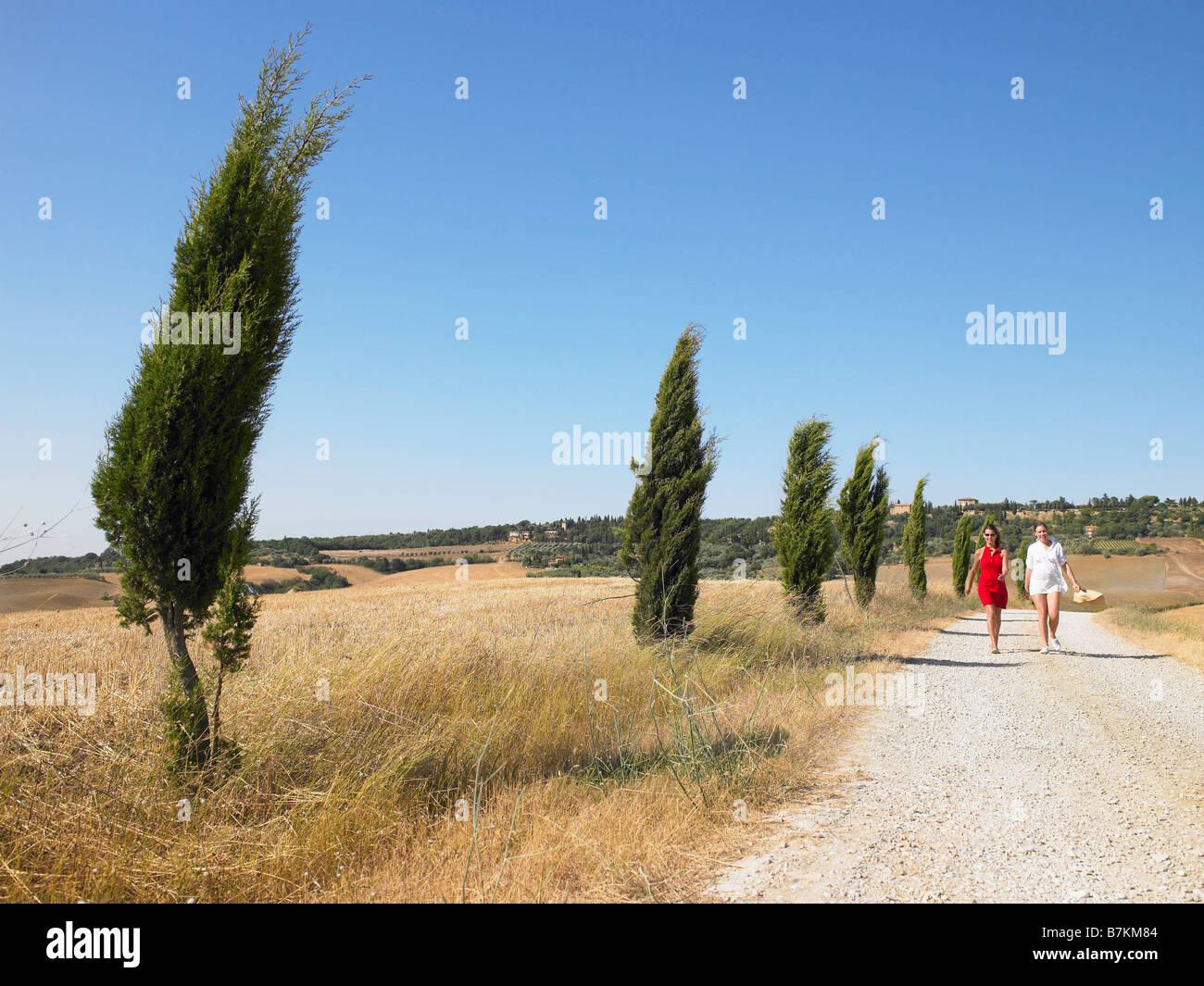 Women walking in countryside Stock Photo - Alamy