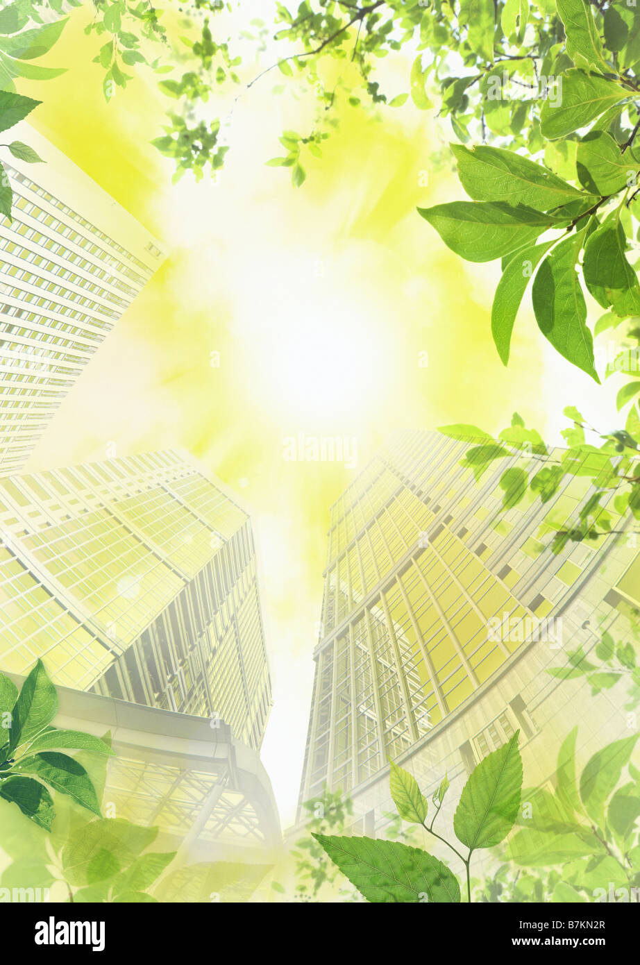 Buildings and sky Stock Photo - Alamy