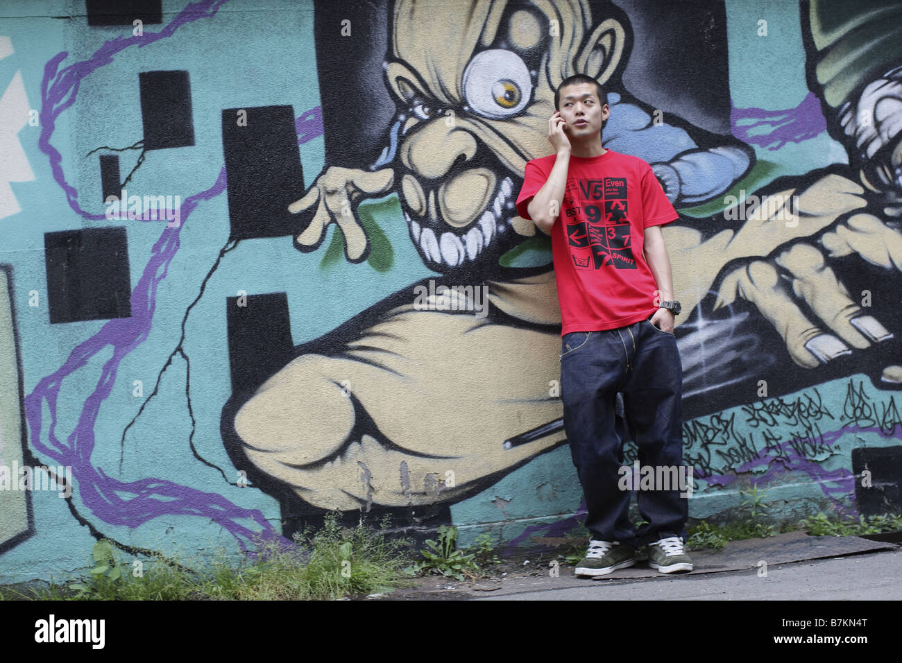 Black man and red head talking hi-res stock photography and images - Alamy