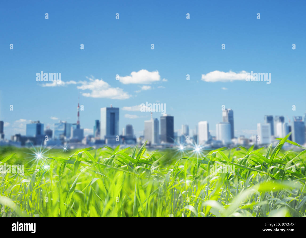 Cityscape and glassland Stock Photo - Alamy
