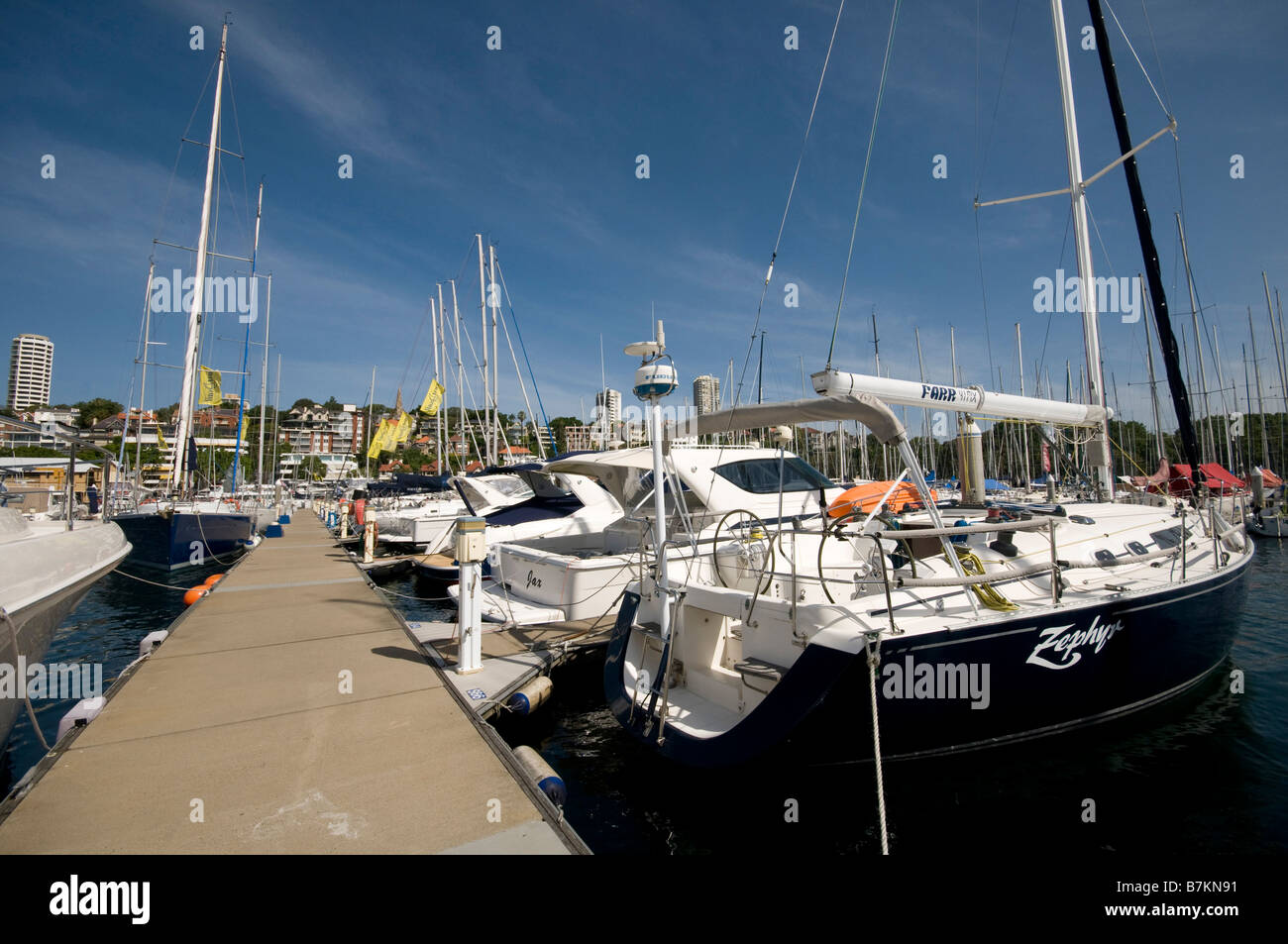 marina at Rush cutters bay suburb of sydney new south wales Australia ...