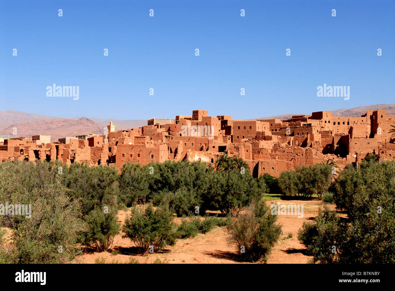 village in desert, Tinerhir, Morocco Stock Photo - Alamy