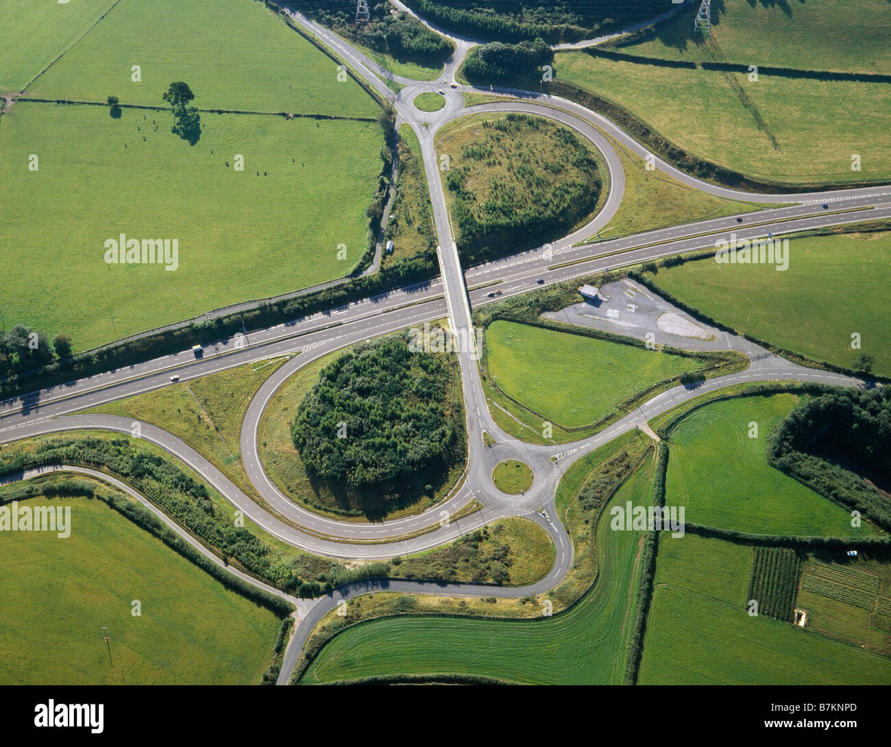 A38 Road Junction Dartmoor Stock Photo - Alamy