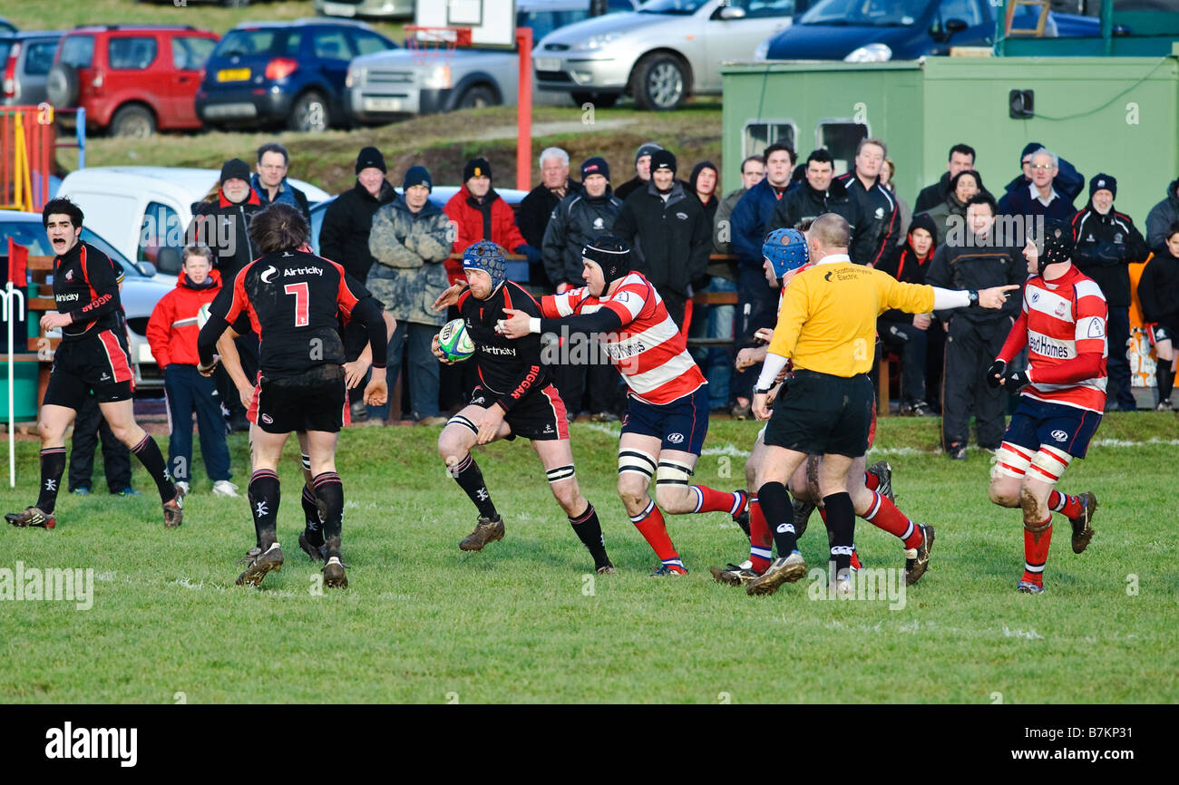 Scottish Rugby - Biggar v Peebles Stock Photo - Alamy
