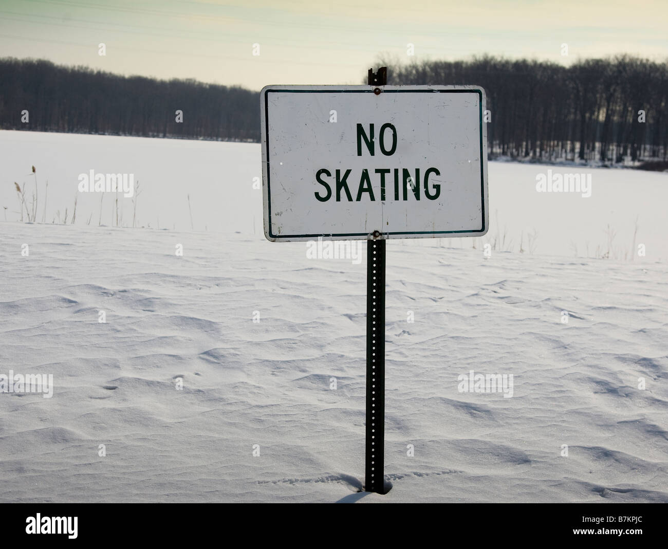 No Ice Skating Sign