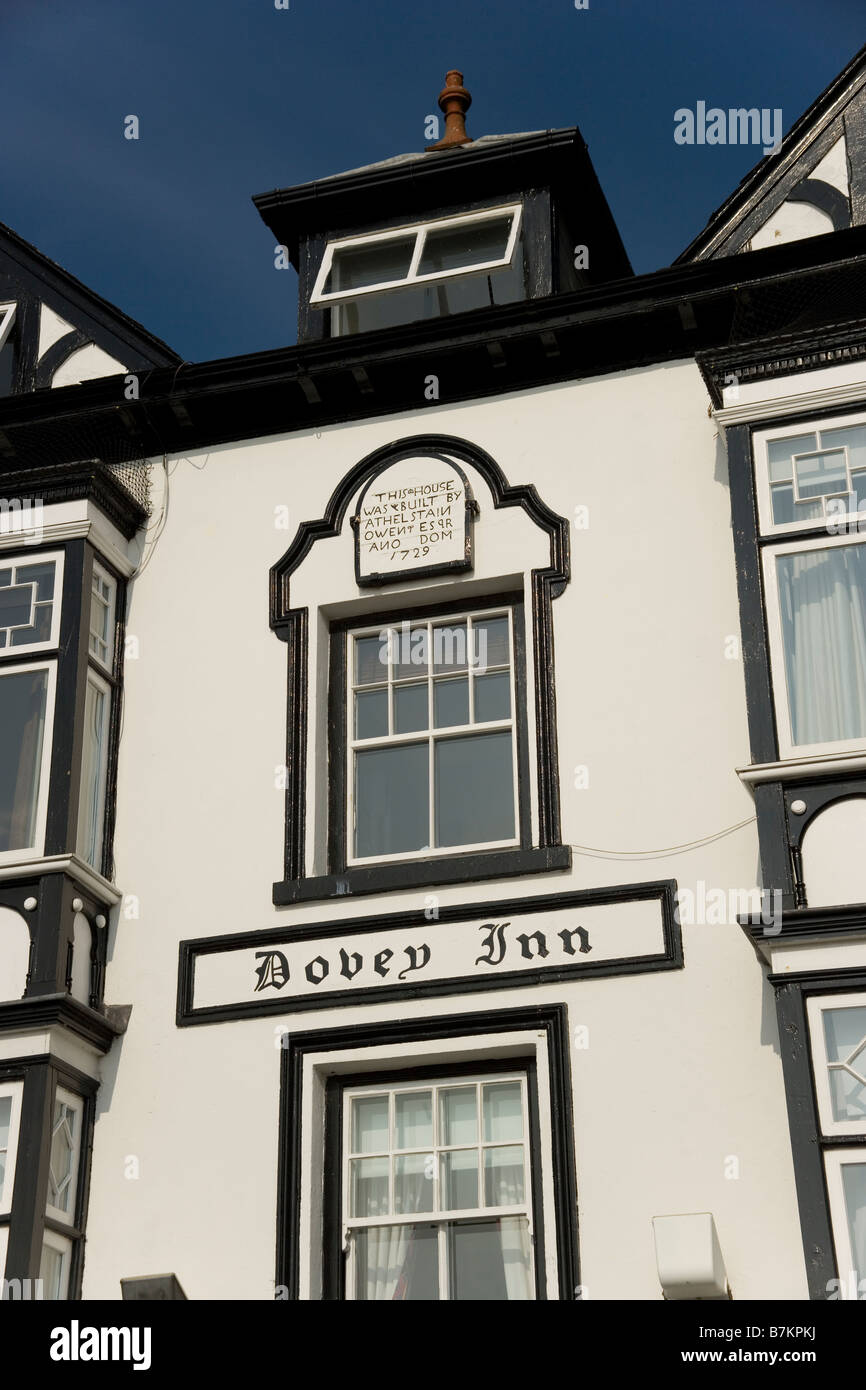 Dovey inn public house and hotel in Aberdovey, Aberdyfi, sea front from ...