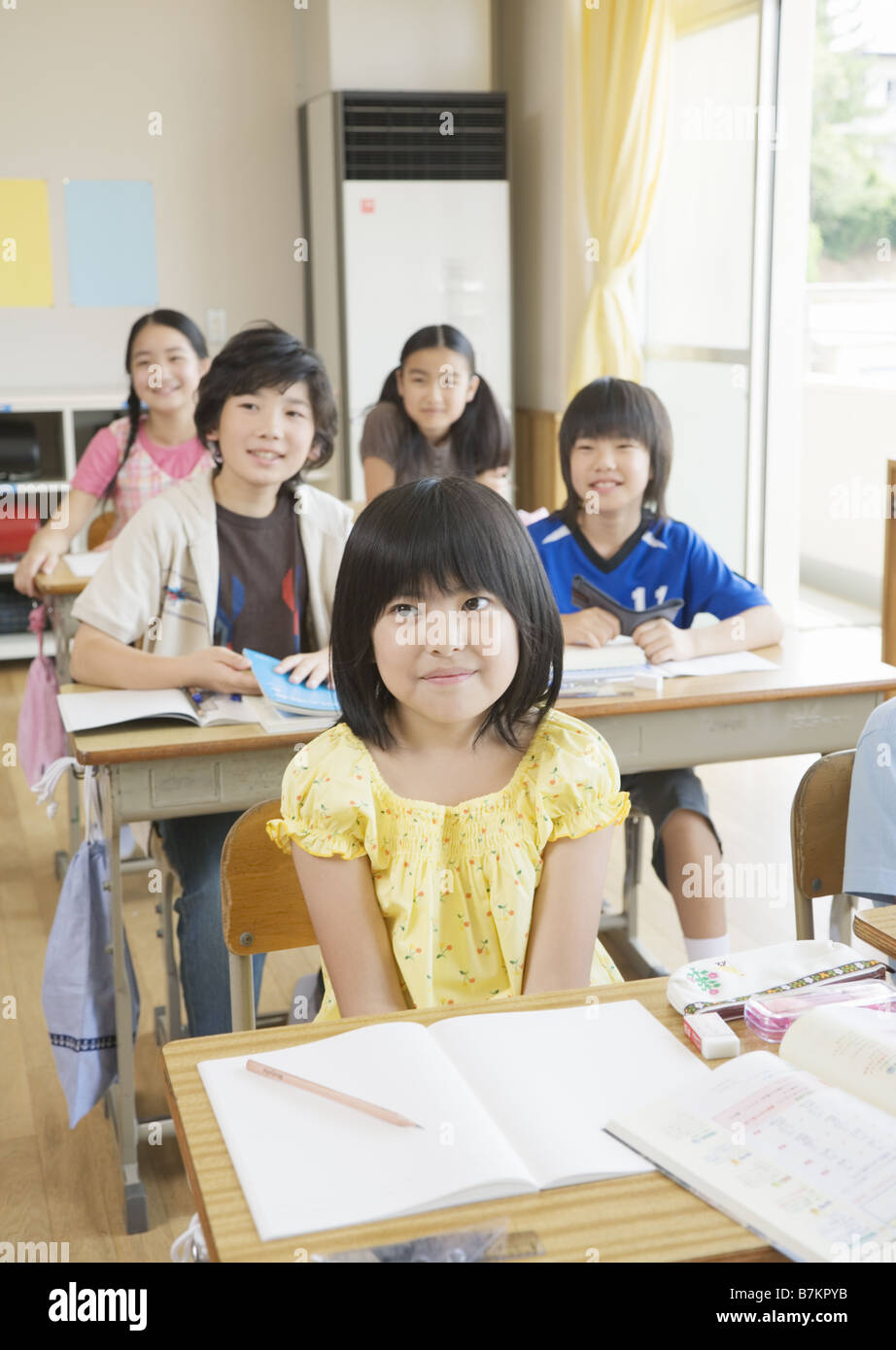 Elementary school students at school Stock Photo - Alamy