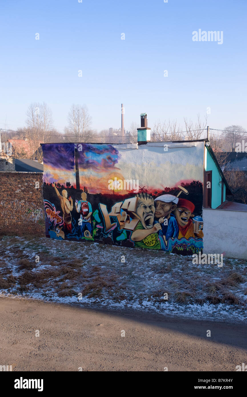 Graffiti on the wall Starachowice Poland Stock Photo - Alamy