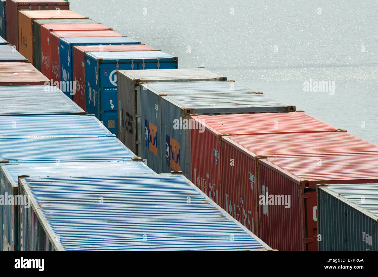 Germany, Stuttgart, Harbour, Cargo Container Stock Photo - Alamy