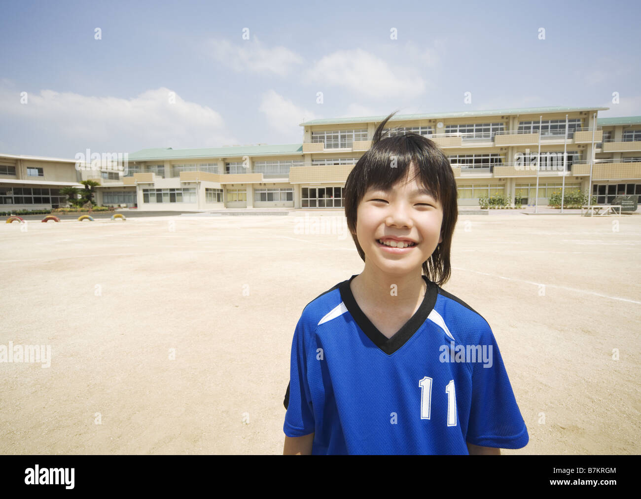 Elementary school boy smiling Stock Photo - Alamy