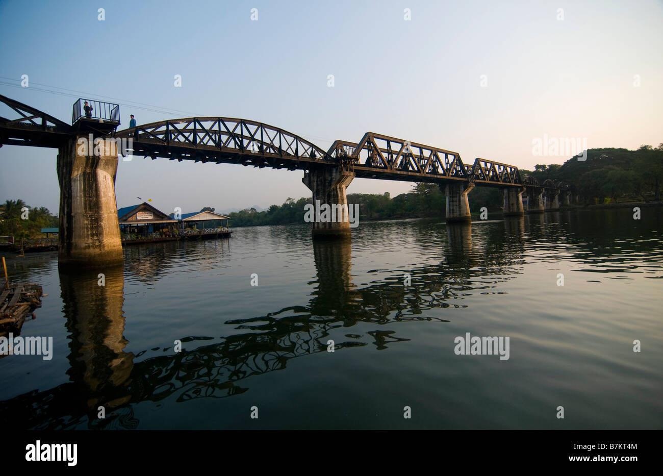 the bridge over the River Kwai in Kanchanaburi Thailand Stock Photo - Alamy